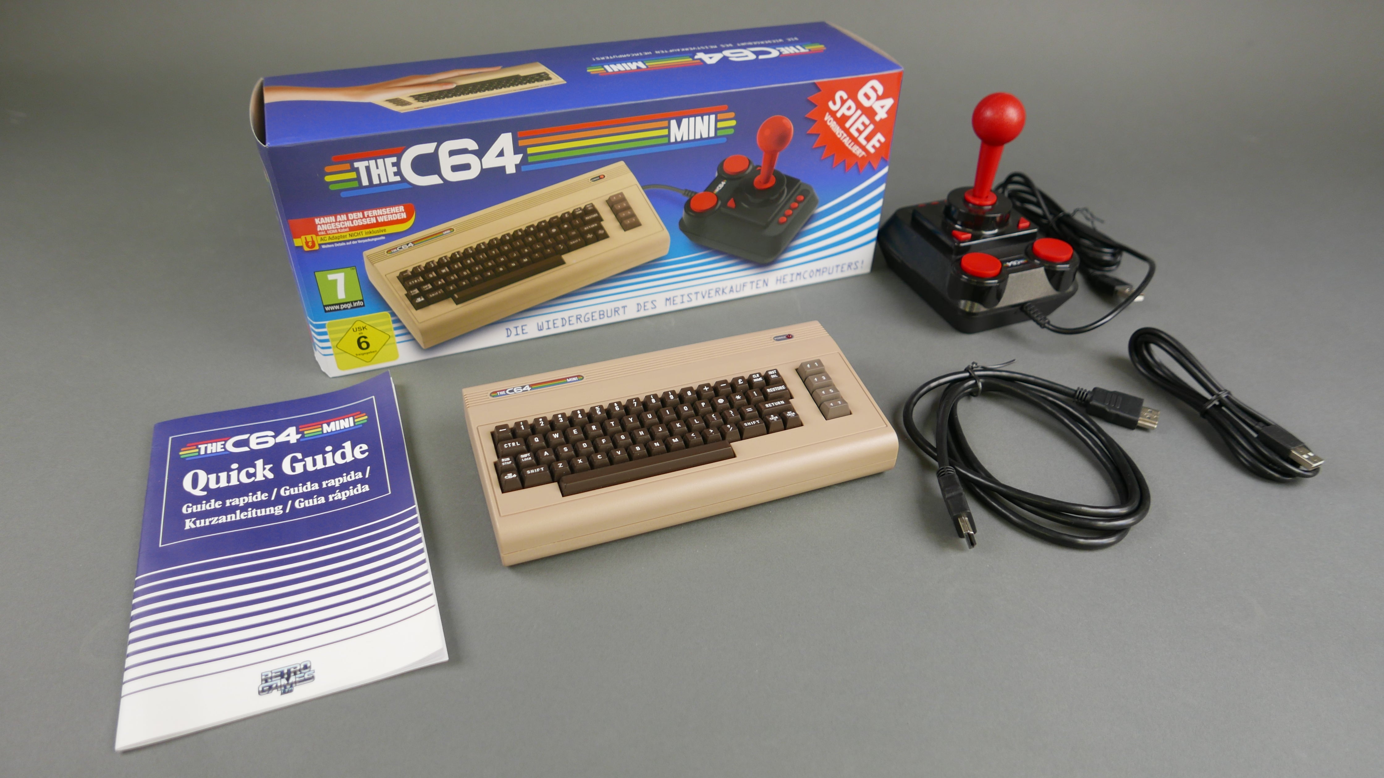 The C64 Mini - Miniatur Commodore 64 mit Joystick und HDMI und USB ...
